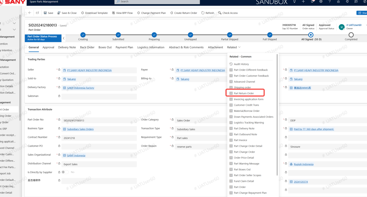 PartReturn | My CRM Help